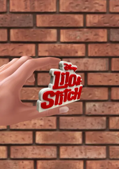 Disney stitch Logo by 3DRiccardoMakerWorld: Download Free 3D Models