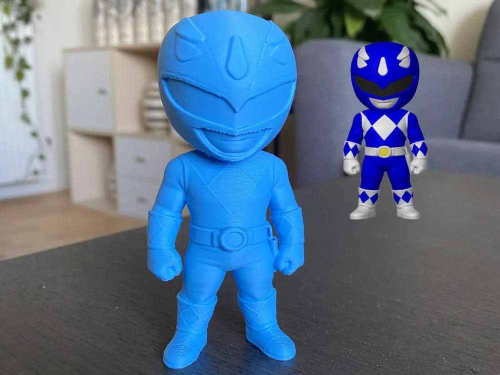 Blue Power Ranger Chibi style by Realox89 MakerWorld: Download Free 3D ...
