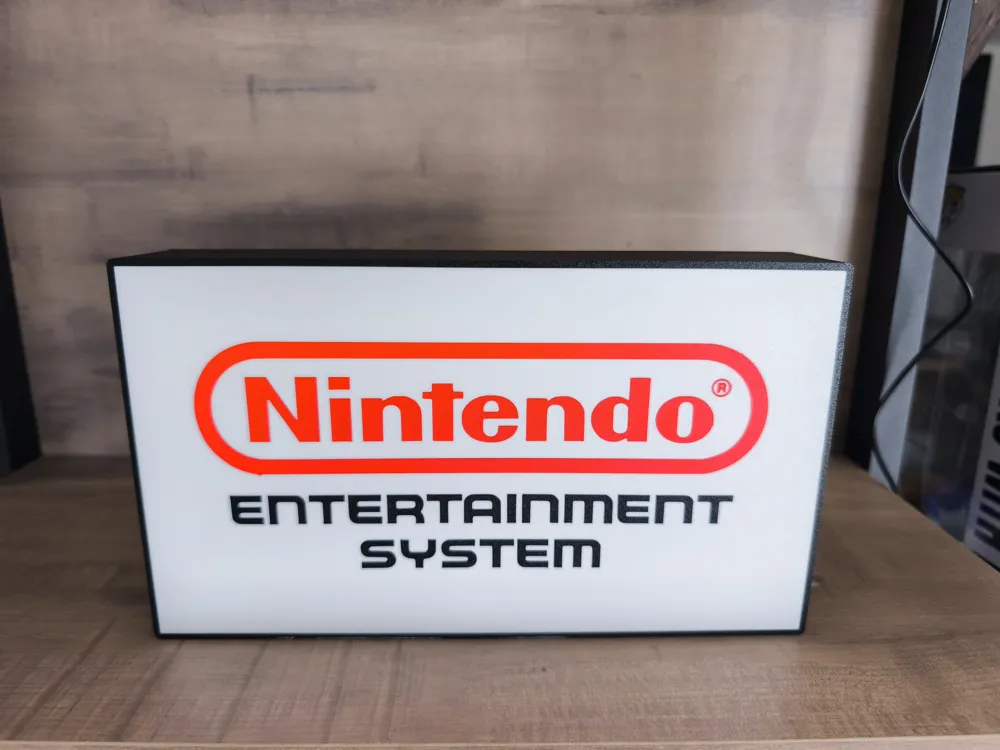 Light box Nintendo - Free 3D Print Model - MakerWorld