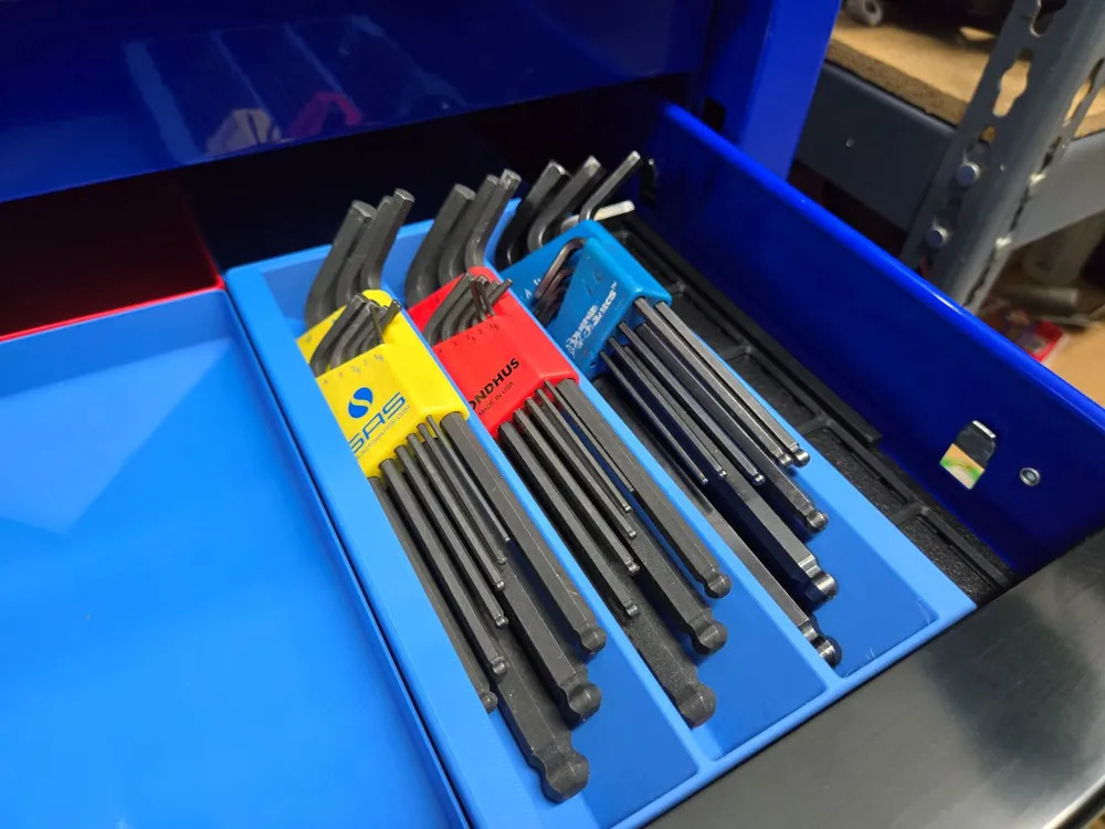 Gridfinity Hex Key Set Holder (Metric) by VFRLuke - MakerWorld