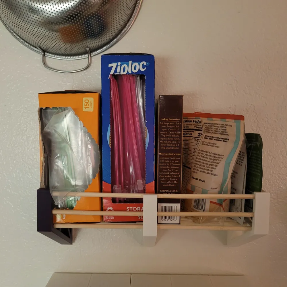 1/4" Dowel Shelf - Wall Mounted 3M Strip Model by shartbarfMakerWorld ...