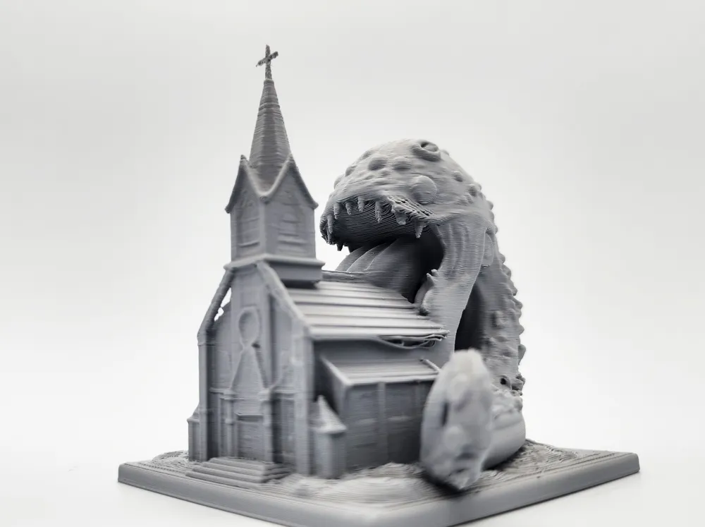 Cosmic Horror eating a Church Miniature by Triple G WorkshopMakerWorld ...