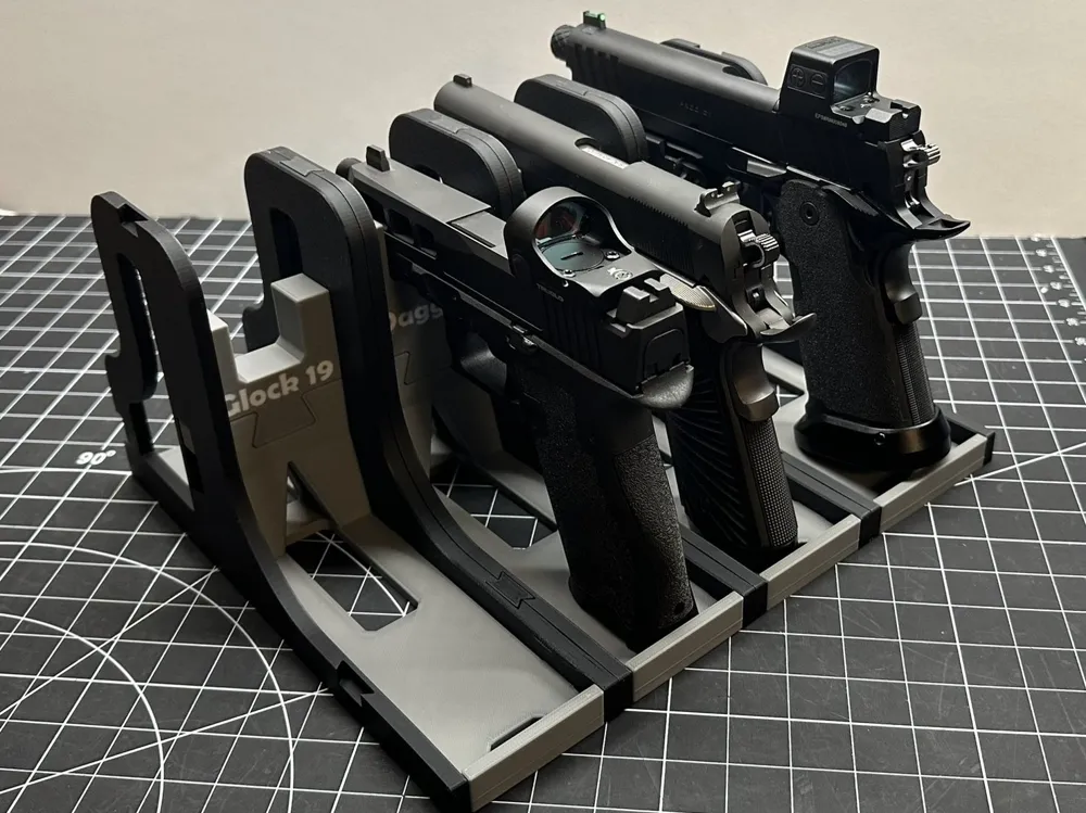 Modular Pistol Rack - Free 3D Print Model - MakerWorld
