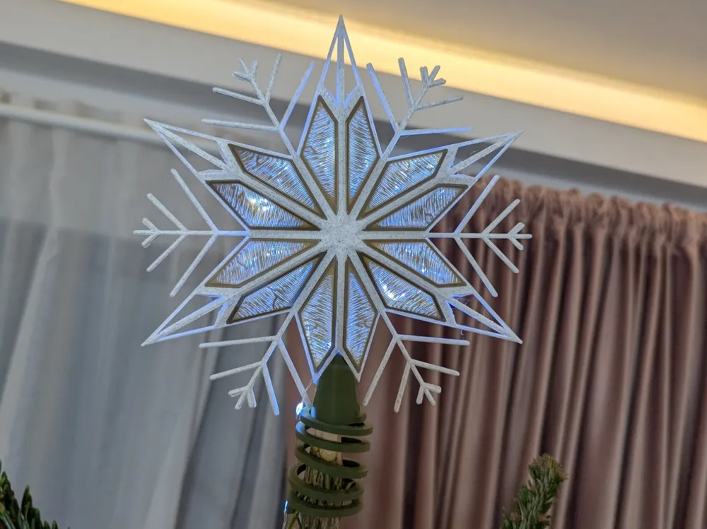 Chirstmas Tree Topper - Frosted Starlight V2.0! - Free 3D Print Model ...