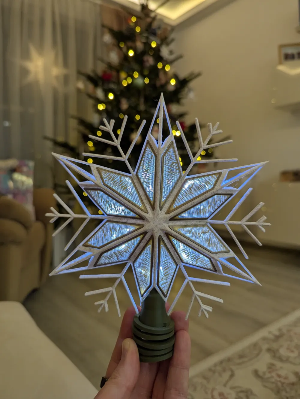 Chirstmas Tree Topper - Frosted Starlight V2.0! - Free 3D Print Model ...