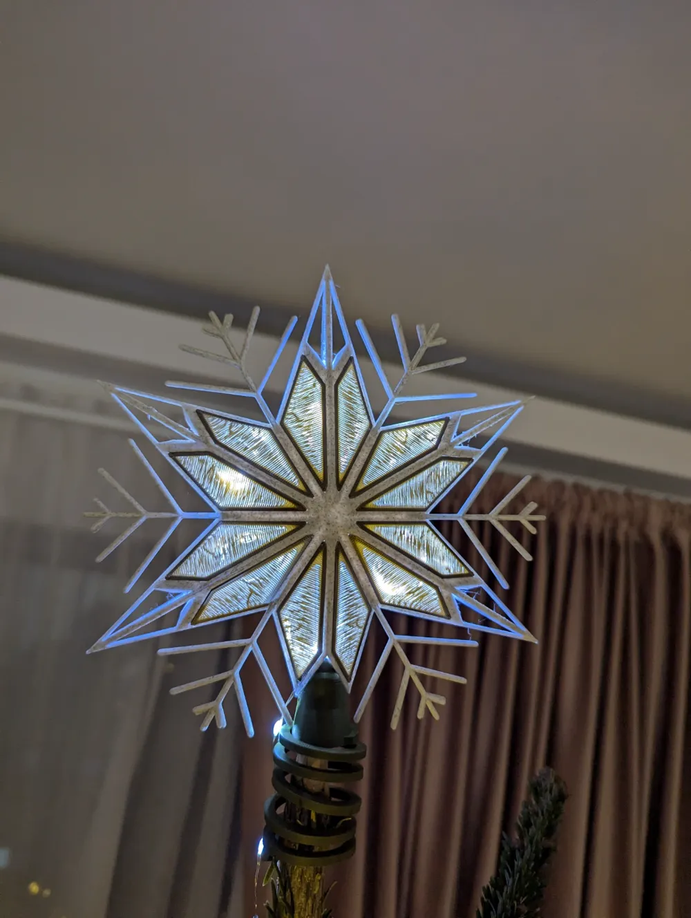 Chirstmas Tree Topper - Frosted Starlight V2.0! - Free 3D Print Model ...