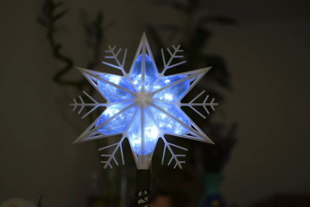 Chirstmas Tree Topper - Frosted Starlight V2.0! - Free 3D Print Model ...