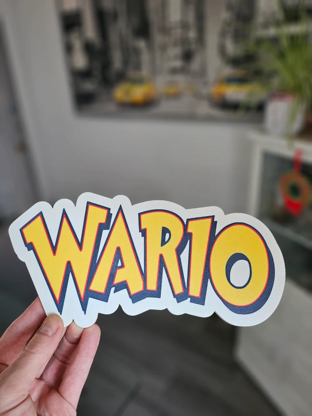 Wario logo Wall art by Tommy Gun - MakerWorld