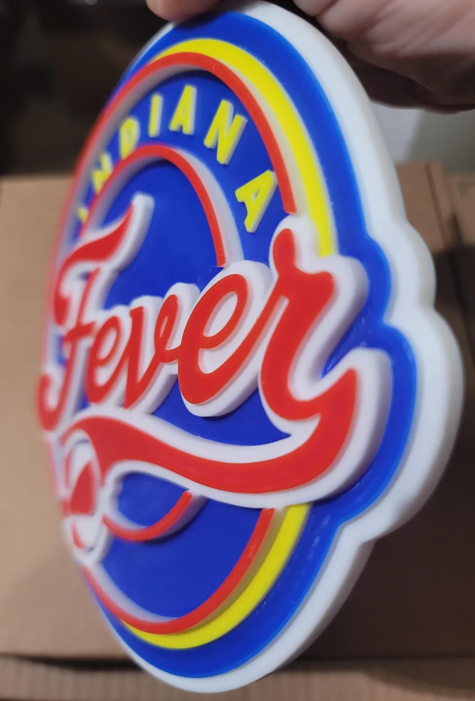 INDIANA FEVER 4D Logo 180mm series by mercadogarzas - MakerWorld