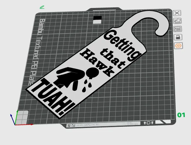 Hawk Tuak door card by johnsrestoandfab - MakerWorld