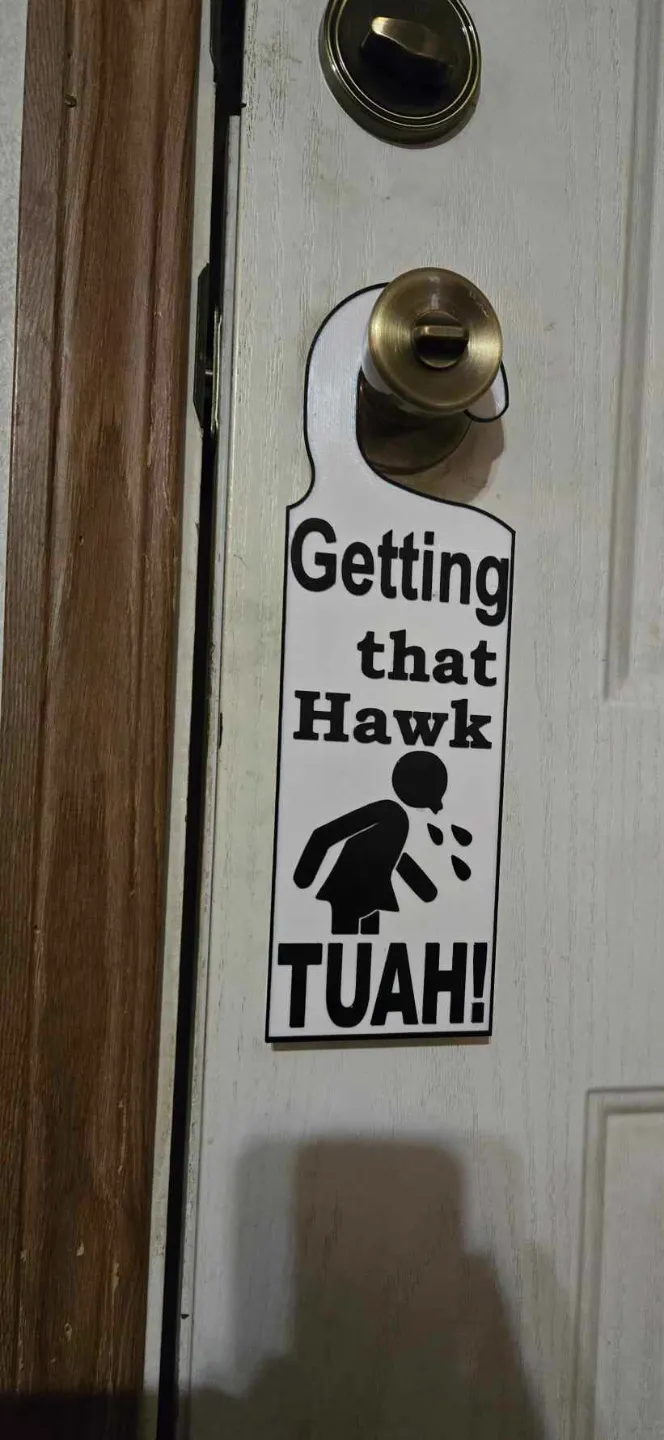 Hawk Tuak door card by johnsrestoandfab - MakerWorld
