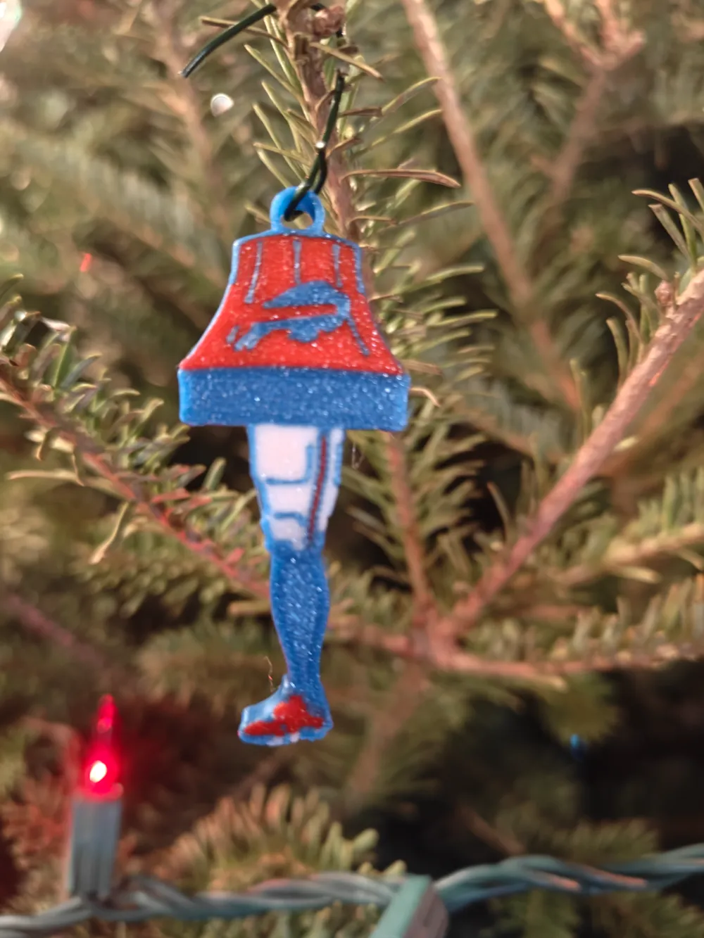 Buffalo Bills Leg Lamp Ornament by Uncle Joeys Creations - MakerWorld