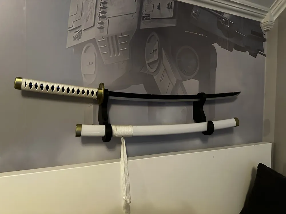 Katana wallmount - Free 3D Print Model - MakerWorld