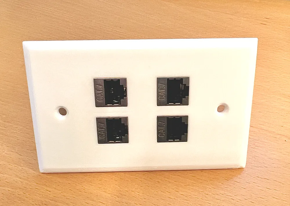 Ethernet Outlet Plate for Keystone Coupler or Jack by JC58 MakerWorld ...
