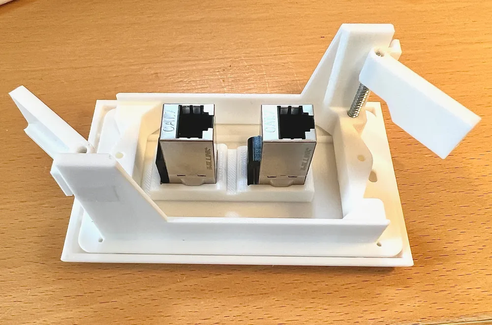 Ethernet Outlet Plate for Keystone Coupler or Jack by JC58 MakerWorld ...