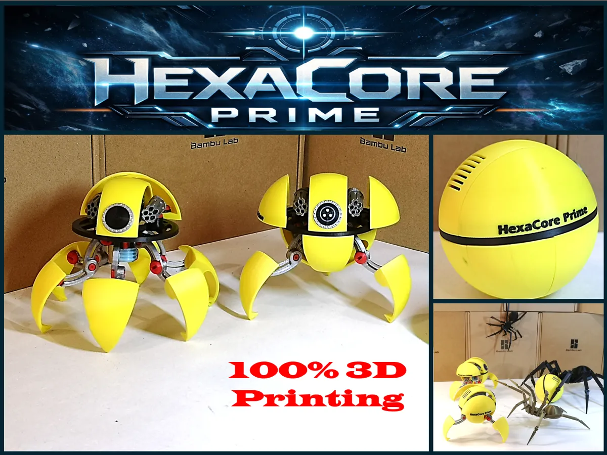 HexaCore Prime – Transformable Spherical Mech - Free 3D Print Model ...