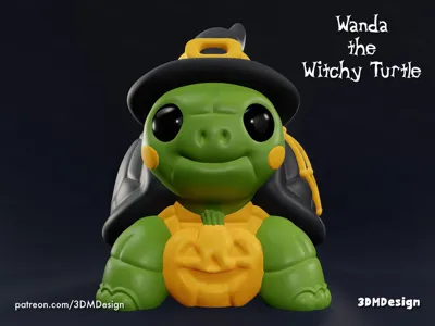 Wanda the Witchy Turtle by 3DMDesign - MakerWorld