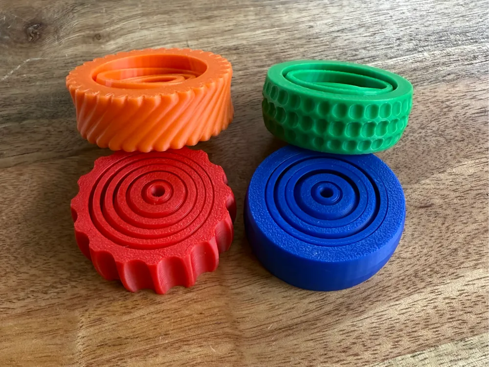 5 Layer Textured Gyro Fidgets by Printer King MakerWorld: Download Free ...