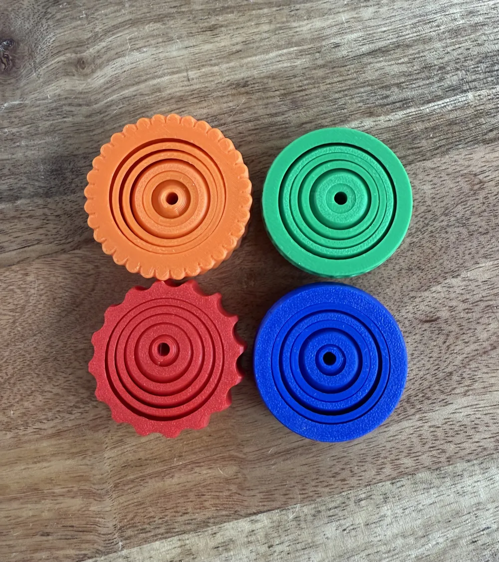 5 Layer Textured Gyro Fidgets - Free 3D Print Model - MakerWorld
