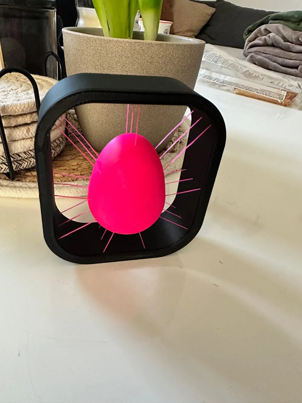 Hanging Egg Egg String Art Threads Easter Egg by einfach_CM - MakerWorld