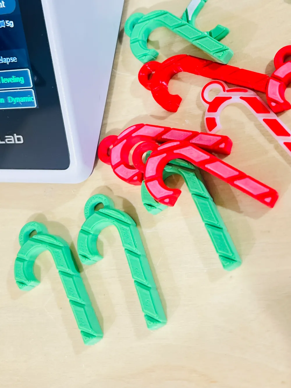 Christmas Mini Candy Cane Ornaments by BigJoe Prints - MakerWorld