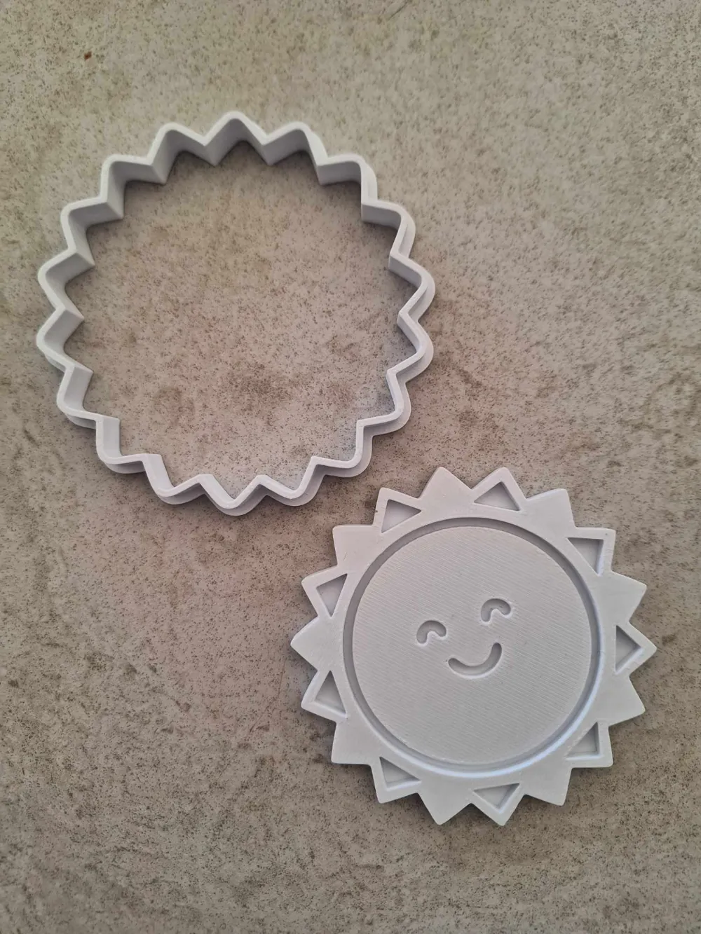 Sun Cookie Cutter and stamp por Bean Eating Cookies MakerWorld ...