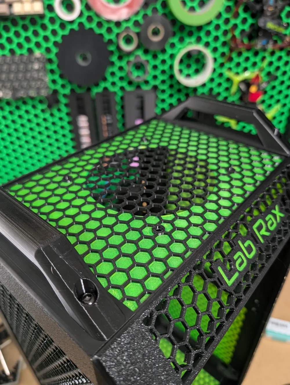 Labrax 10" Rack - Modular Raised Hex Panel Set - Free 3D Print Model ...