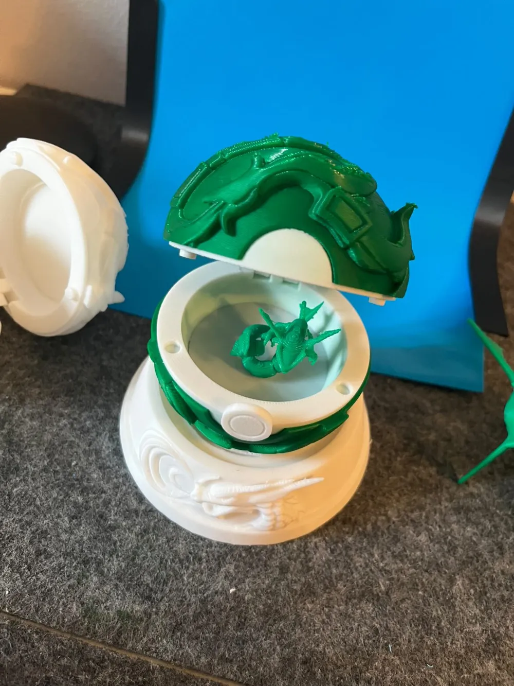 Pokemon Rayquaza Pokeball – Collectible 3D Model - Free 3D Print Model ...