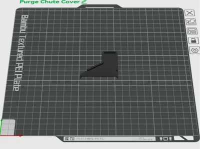 Purge Chute Cover - Dust protection P1P P1S X1C by Alexis_ - MakerWorld
