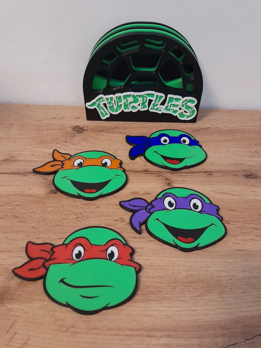 Ninja Turtles Coaster Set + Flex Coster Holder by Mr. Anderson ...