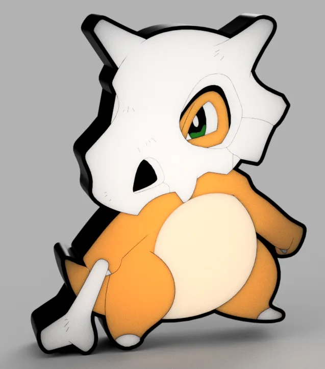 Pokemon - 0104 Cubone LED Lamp by BeeTee 3D - MakerWorld