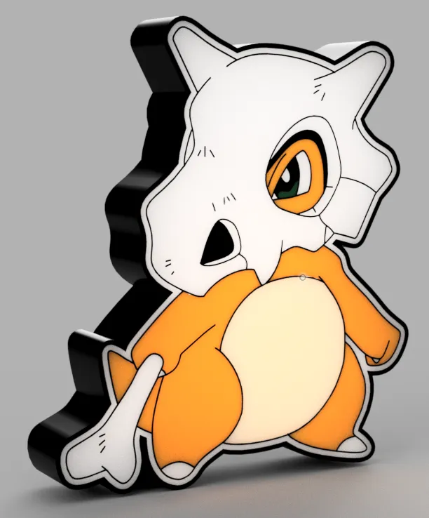 Pokemon - 0104 Cubone LED Lamp by BeeTee 3D - MakerWorld