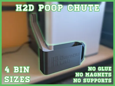 Bambu Lab H2D Poop Chute (Print & Install) by nyx_nkMakerWorld: Download Free 3D Models