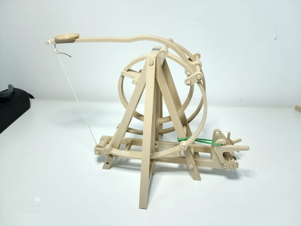 Leonardo da Vinci's Ballista - Free 3D Print Model - MakerWorld