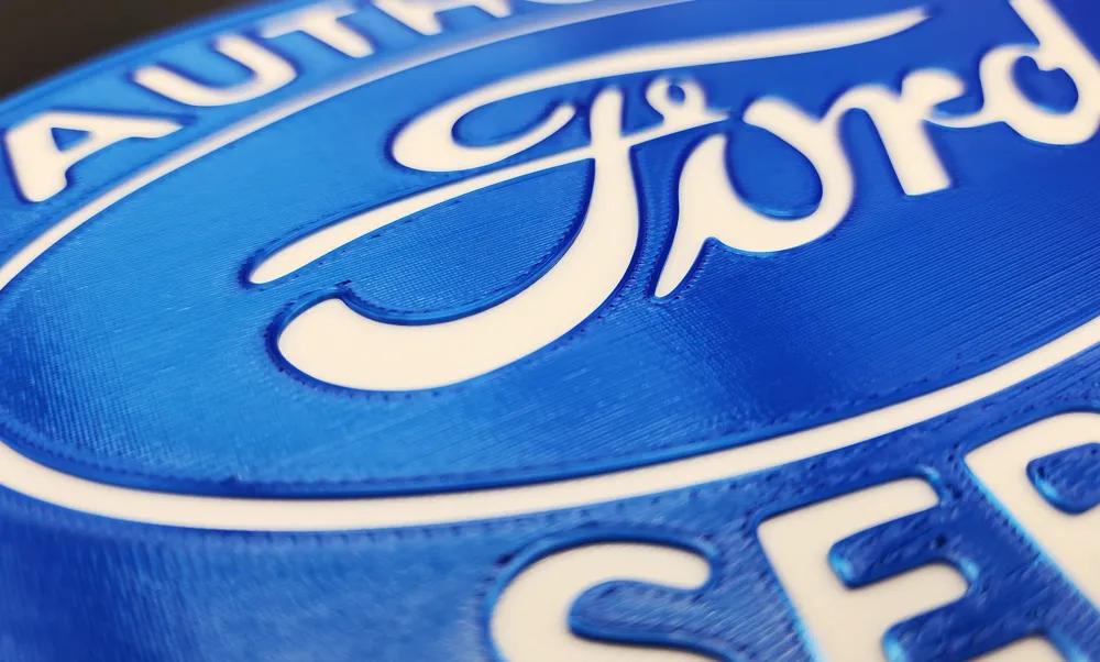 Ford Service Sign 2 Color by TripleGWorkshop - MakerWorld