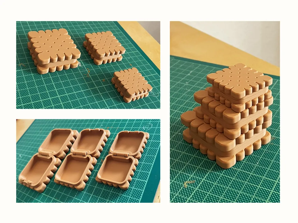 Biscuit Box (print in place) - Free 3D Print Model - MakerWorld