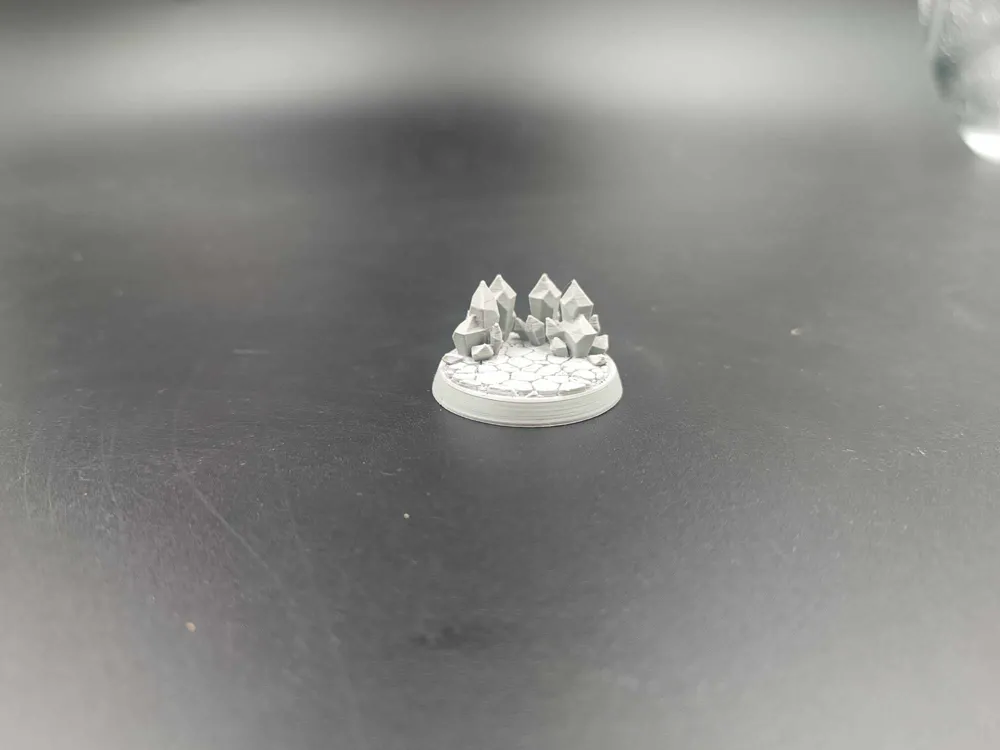 DnD Miniature Model Bases 32 mm RPG - Crystal Base - Free 3D Print ...