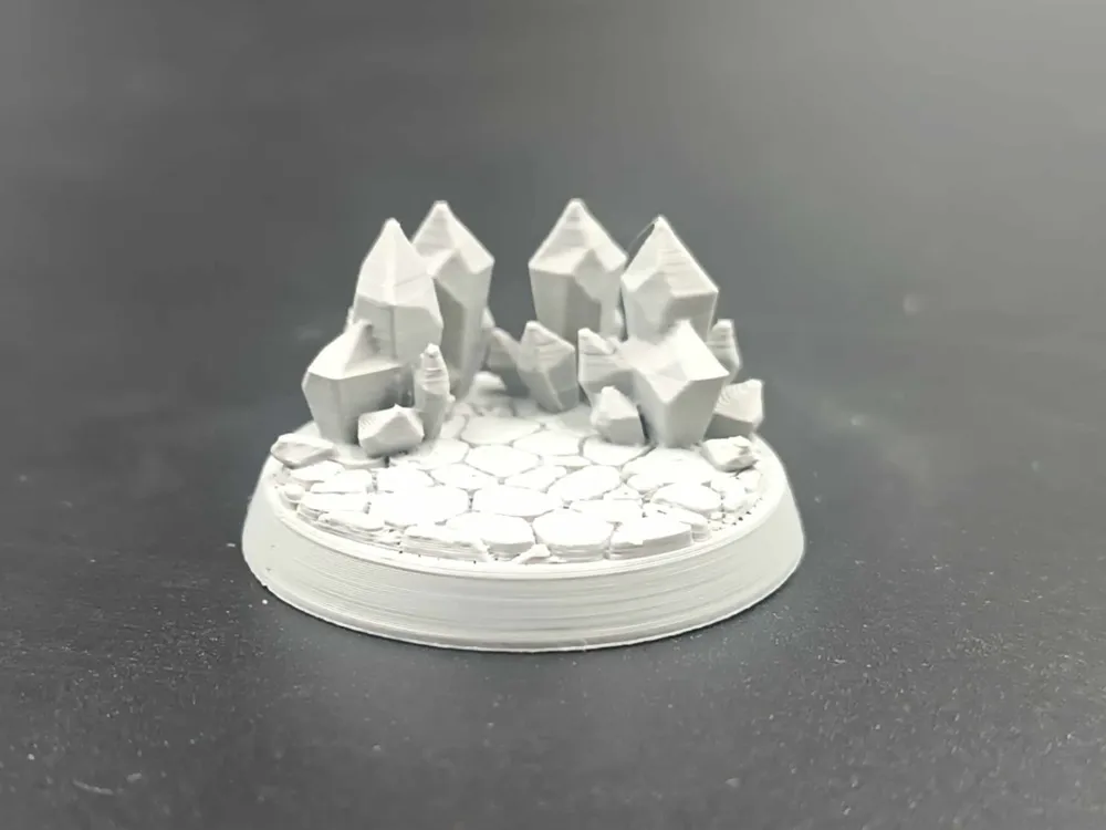 DnD Miniature Model Bases 32 mm RPG - Crystal Base - Free 3D Print ...