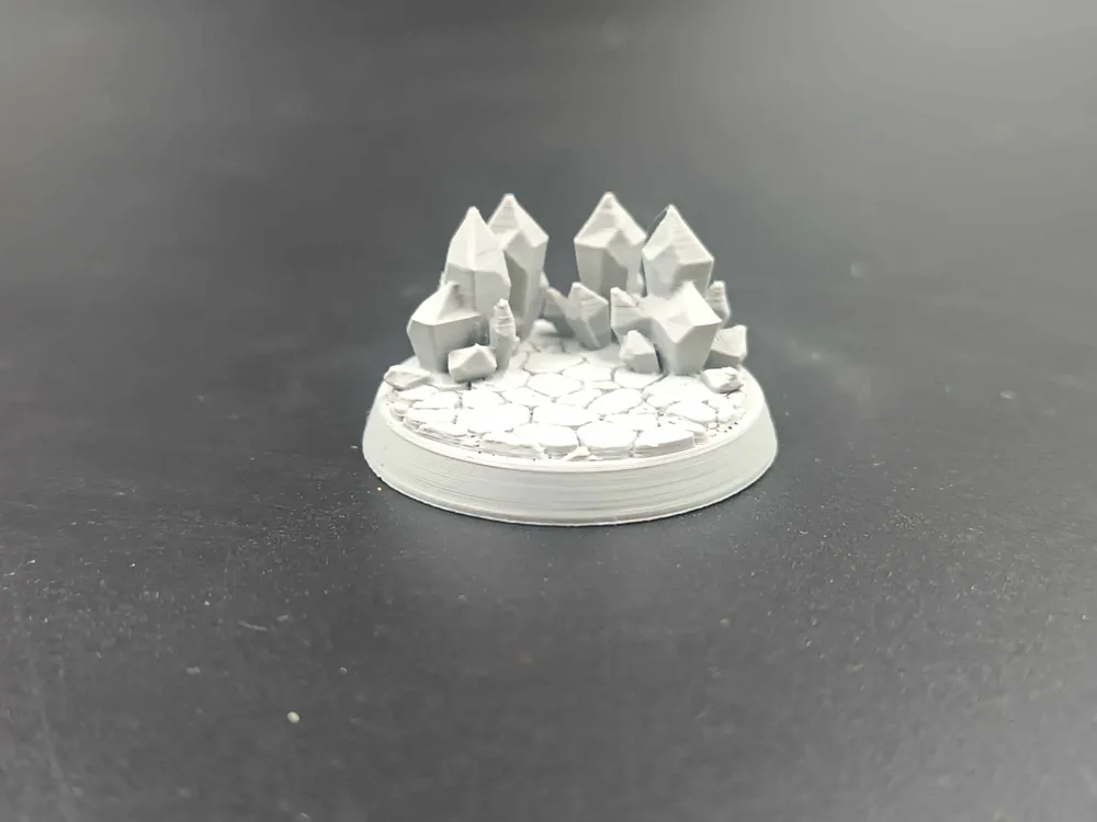 DnD Miniature Model Bases 32 mm RPG - Crystal Base by drakeforge3d ...