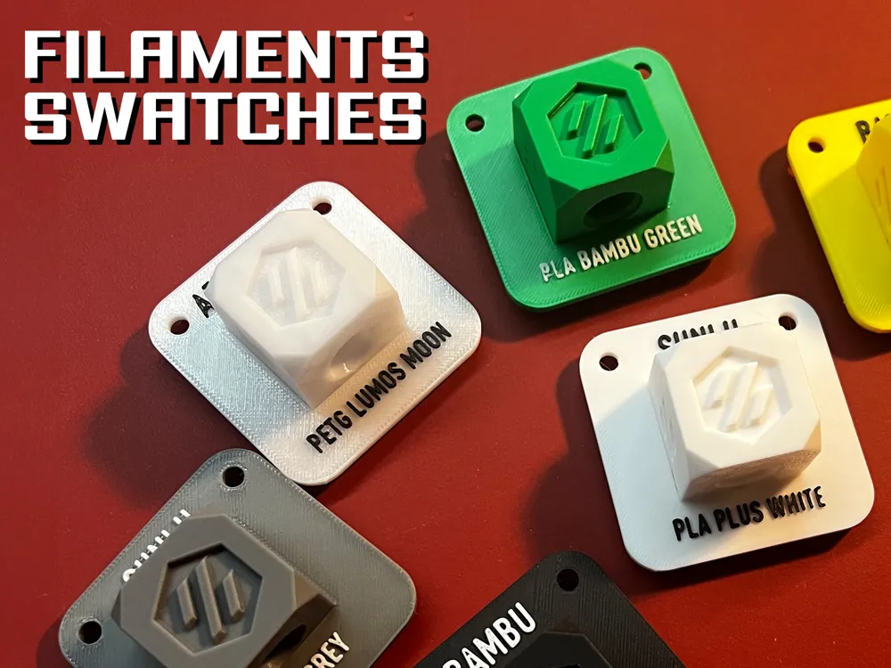 Tridimensional Filament Swatches by One Maker Show - MakerWorld