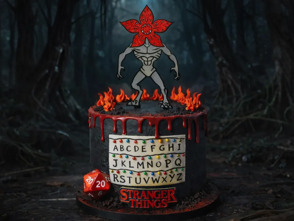 Demogorgon cake topper - Stranger Things - Free 3D Print Model - MakerWorld