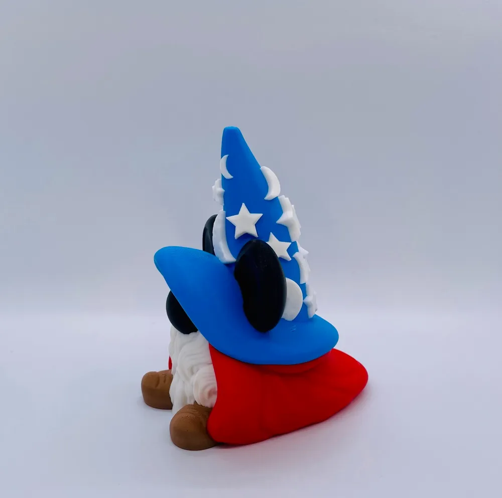 Mickey Mouse Wizard Fantasia Gnome by FunFam3D - MakerWorld