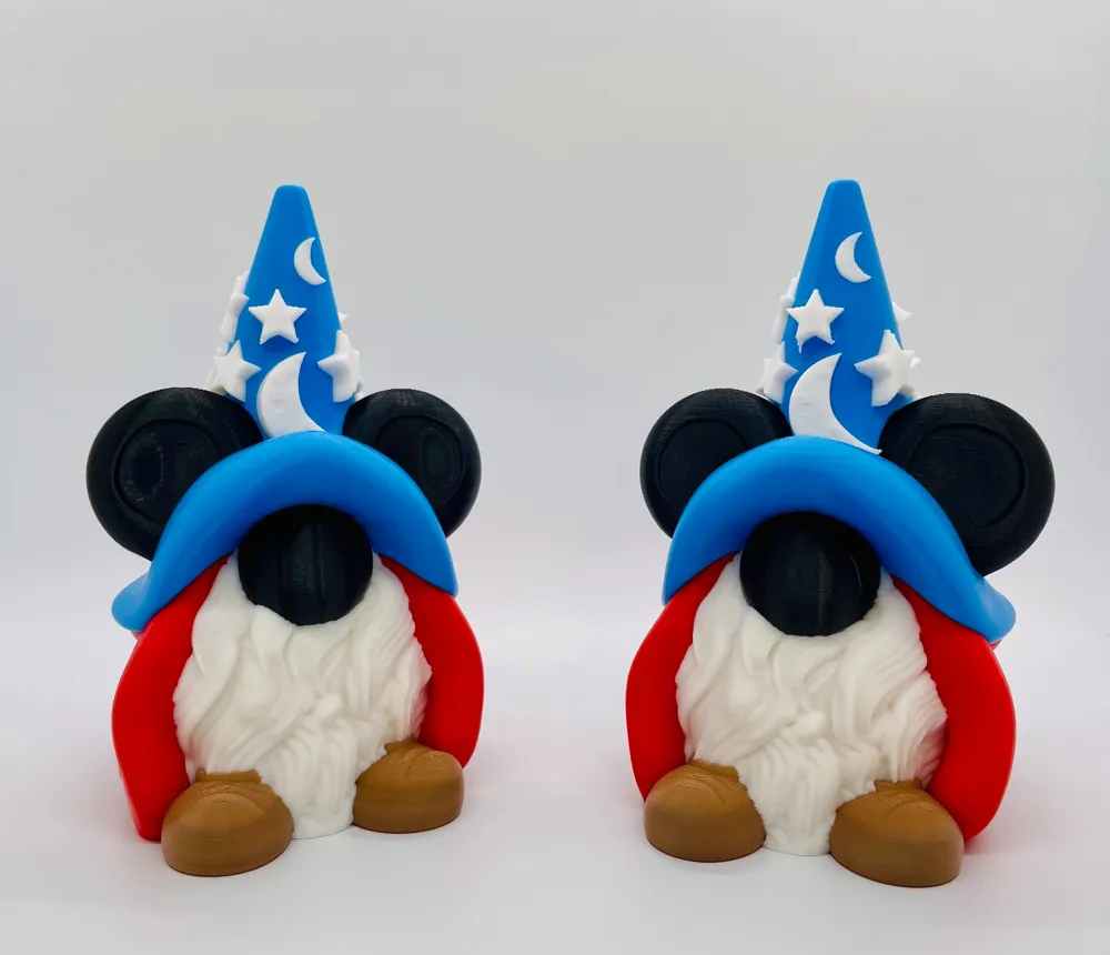 Mickey Mouse Wizard Fantasia Gnome by FunFam3D - MakerWorld