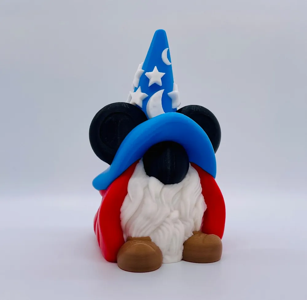 Mickey Mouse Wizard Fantasia Gnome by FunFam3D - MakerWorld