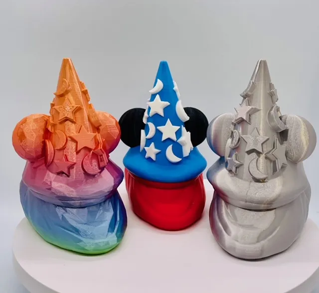 Mickey Mouse Wizard Fantasia Gnome by FunFam3D - MakerWorld