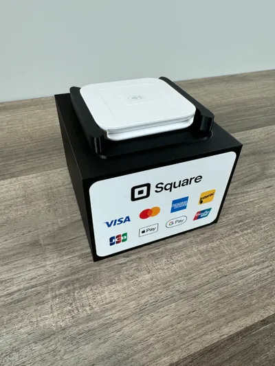 Square Card Reader - Stand / Holder by Canadian Gamer MakerWorld: Download Free 3D Models