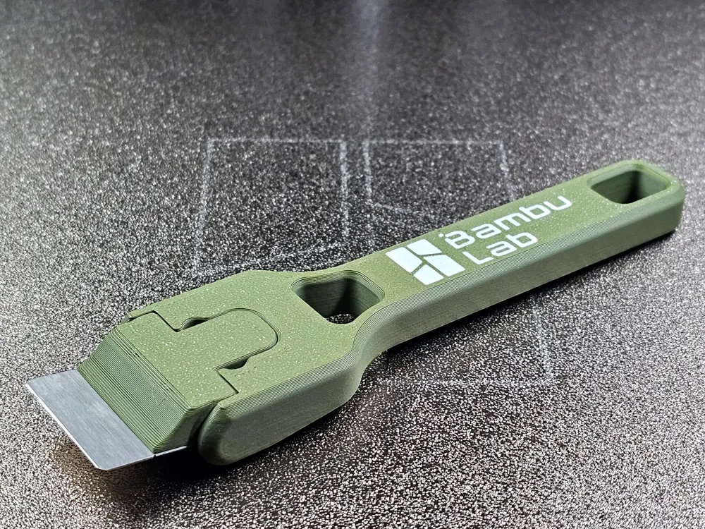 Print-In-Place Folding Build Plate Scraper - Free 3D Print Model ...