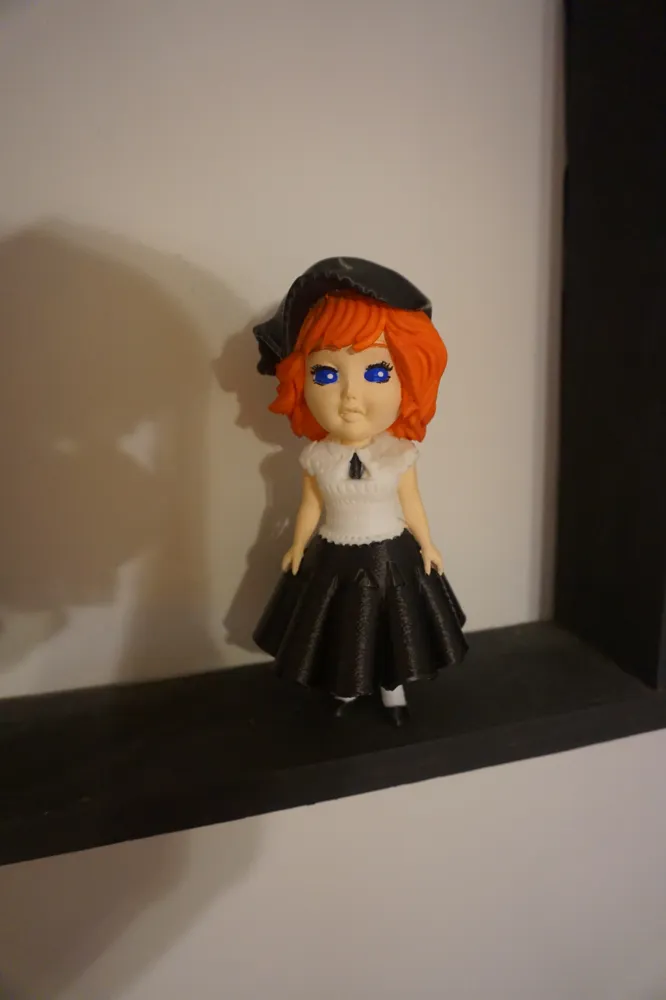 Doll with a black gem - Free 3D Print Model - MakerWorld