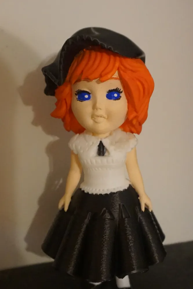 Doll with a black gem - Free 3D Print Model - MakerWorld