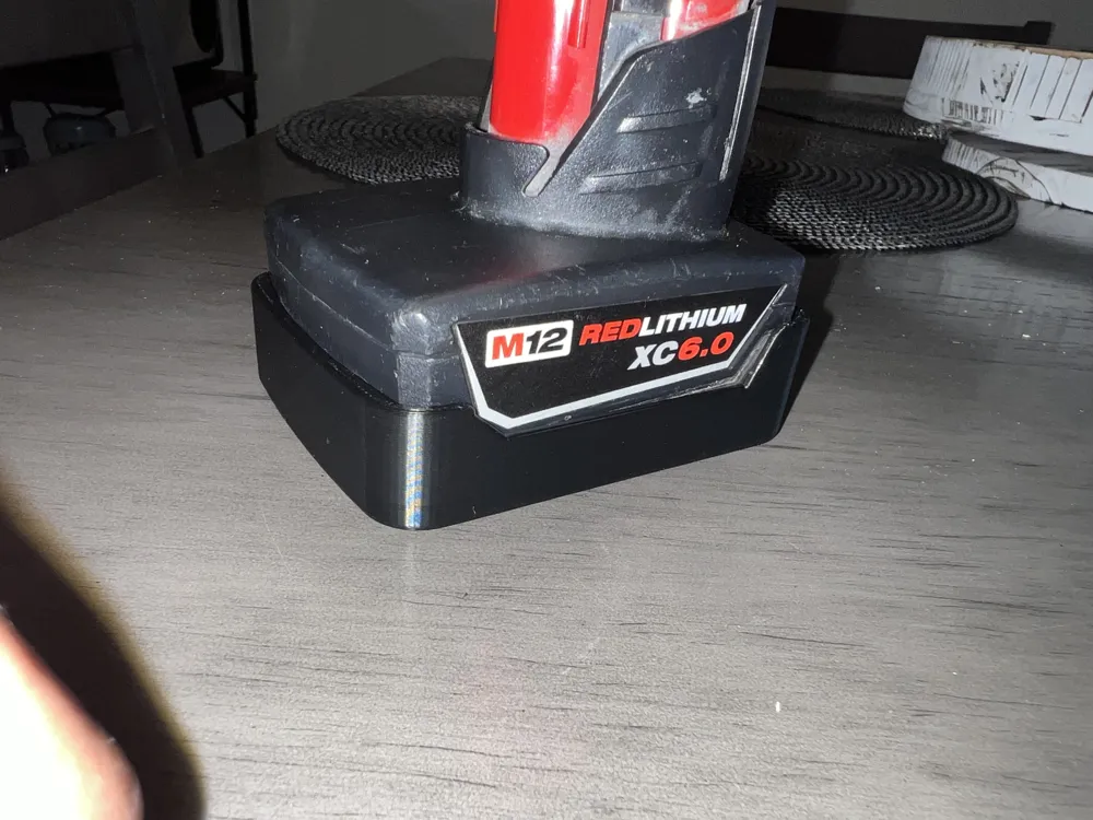 Milwaukee m12 battery magnetic bases by Vince H MakerWorld: Download ...